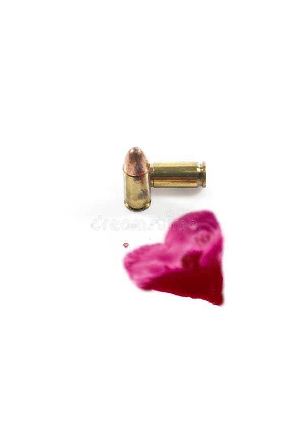 Bullet and blood stock image. Image of closeup, police - 44338907