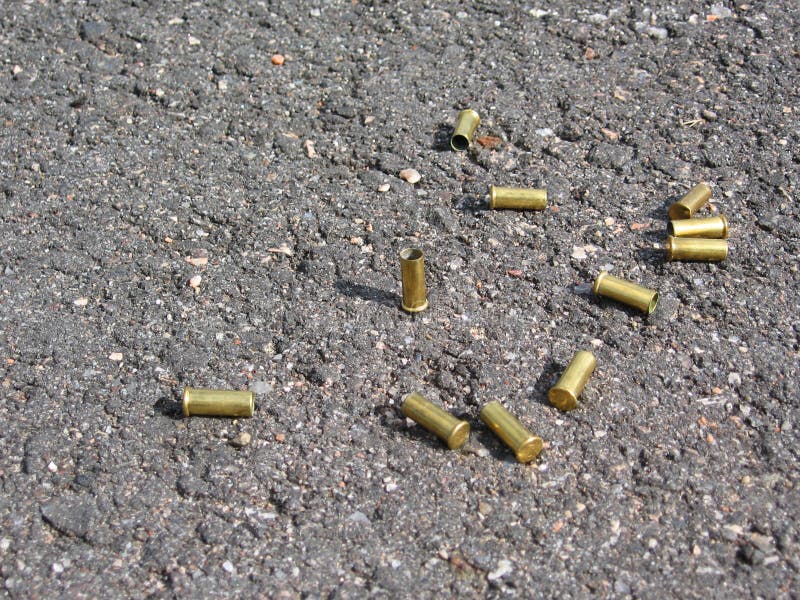 Bullet cases stock photo. Image of street, shoot, shootout - 6235306