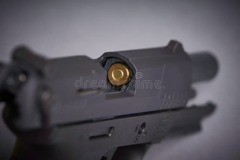 Handgun chamber stock photo. Image of firearm, stainless - 15294530