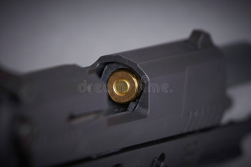 Handgun chamber stock photo. Image of firearm, stainless - 15294530