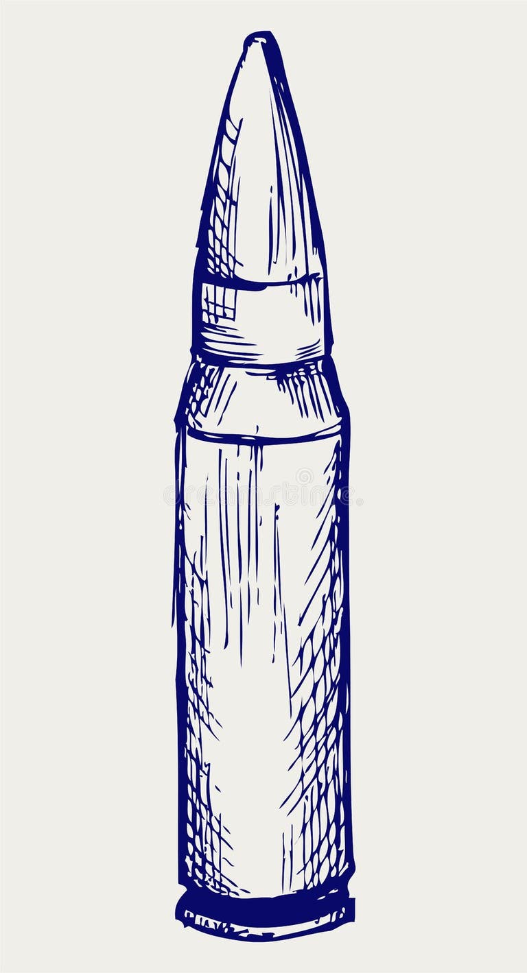 Rifle Bullet Outline Stock Illustrations – 4,623 Rifle Bullet Outline ...