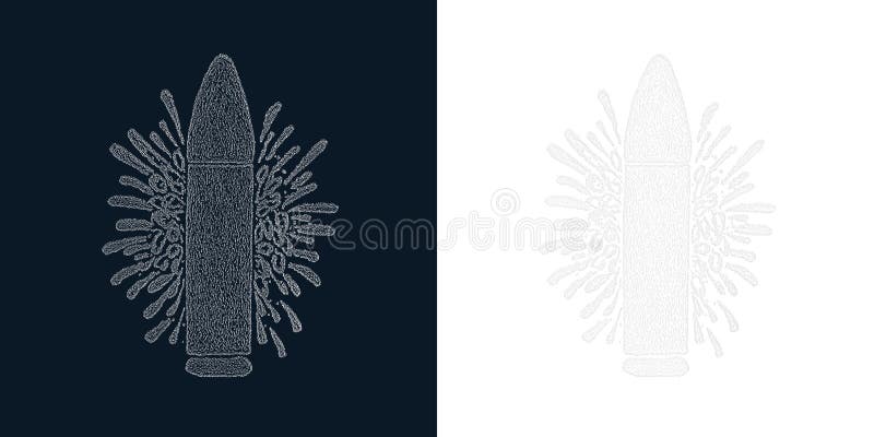 Bullet Exploding Creating a Splash Effect with Transparent Background ...