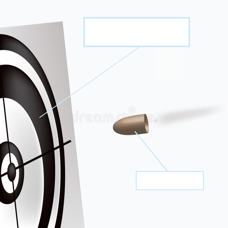 Bullet In Flight Drawing