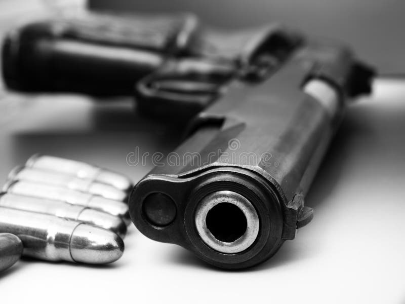 Bullet and gun stock image. Image of weapon, color, revolver - 8642409