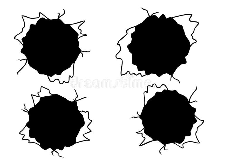 Bullet Hole Rip Stock Illustrations – 605 Bullet Hole Rip Stock ...