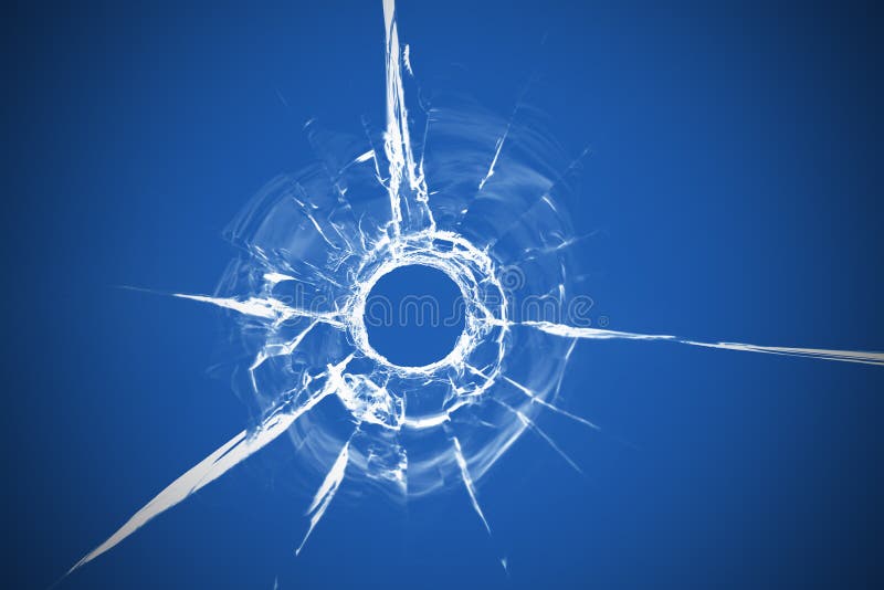 Bullet Holes In Glass Wallpaper