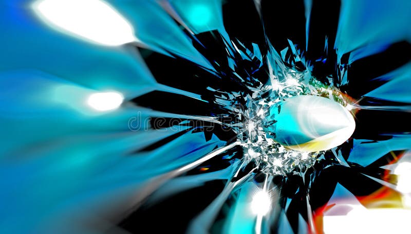 Glass impact stock illustration. Illustration of shattered - 54032631
