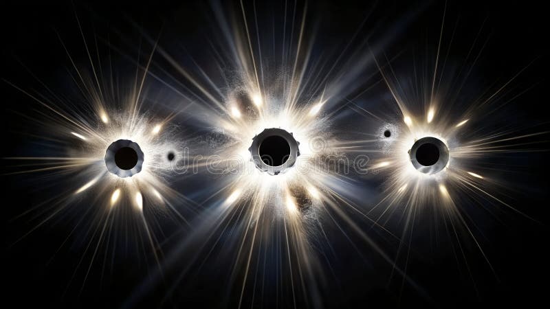 Bullet Holes on a Black Background Stock Image - Image of crushed ...
