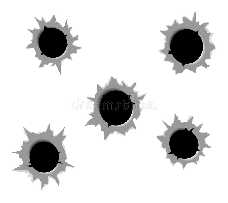 Bullet holes stock illustration. Illustration of gunshot - 51613287