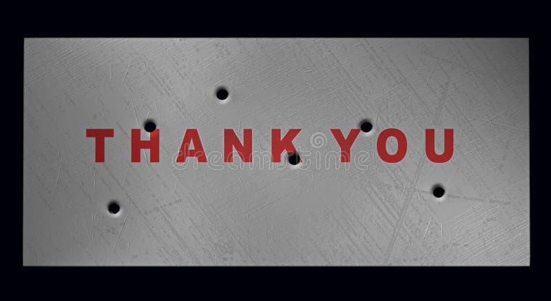 Bullet Holes-Thank you stock illustration. Illustration of grunge ...