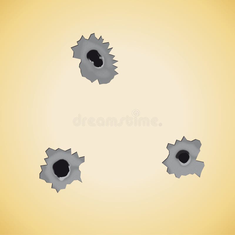 Bullet hole (vector) stock vector. Illustration of rust - 11803263