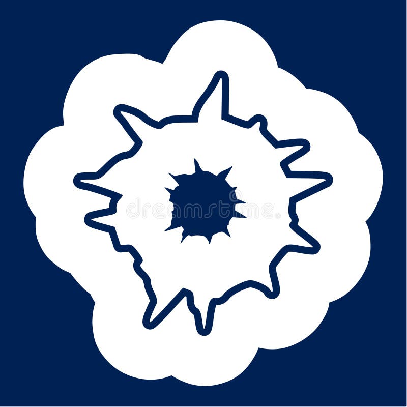 Bullet holes, Vector icon stock vector. Illustration of abstract ...