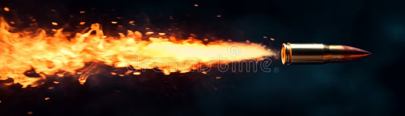 The Bullet Hurtles through the Air at Incredible Speed, Leaving Behind ...