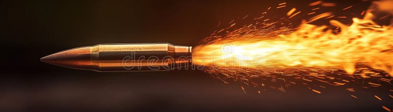 The Bullet Hurtles through the Air at Incredible Speed, Leaving Behind ...