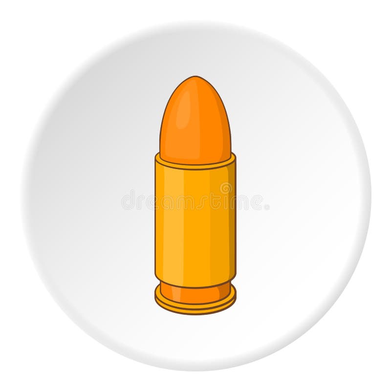 Bullet icon, cartoon style stock vector. Illustration of kill - 79165024