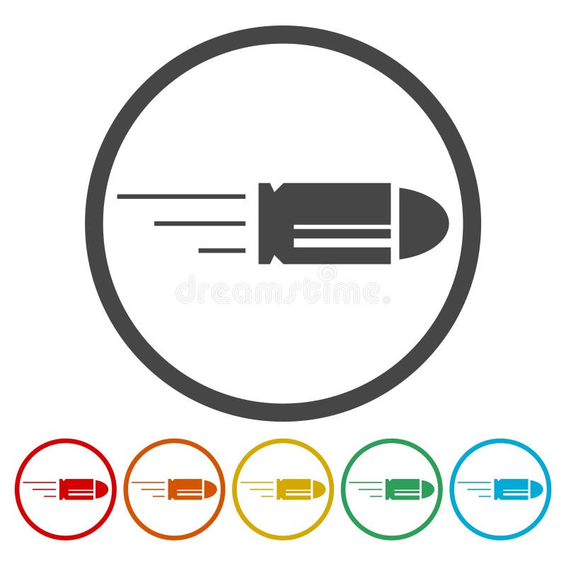 Bullet Icon Flat Graphic Design - Vector Illustration Stock Vector ...