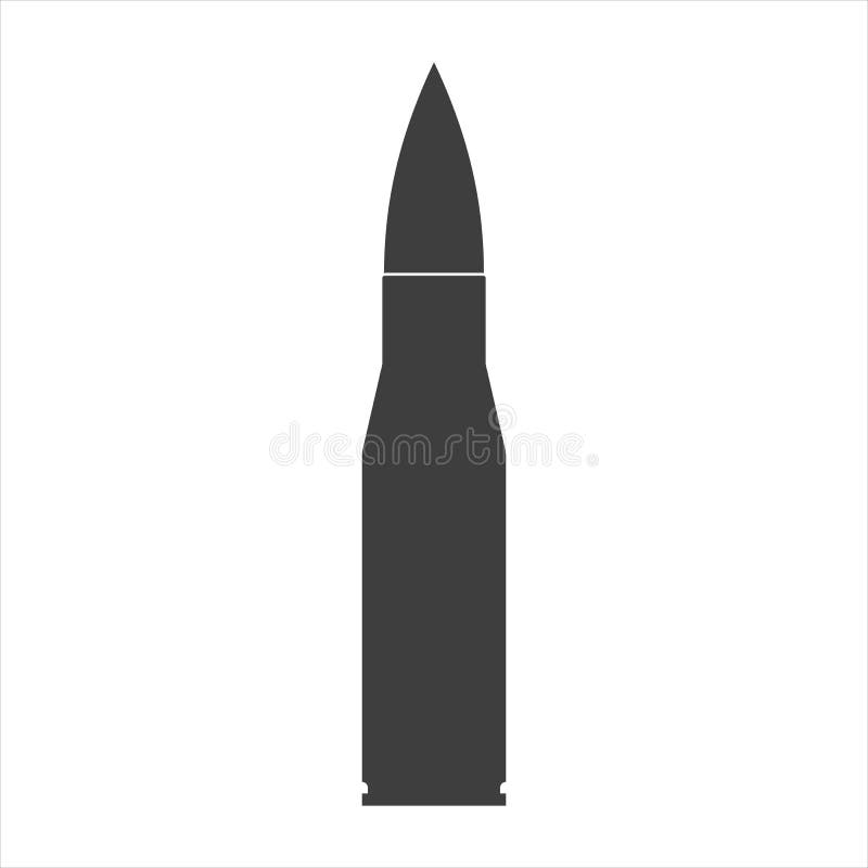 Bullet Icon. Weapon Ammo Sign. Vector Illustration. Stock Vector ...