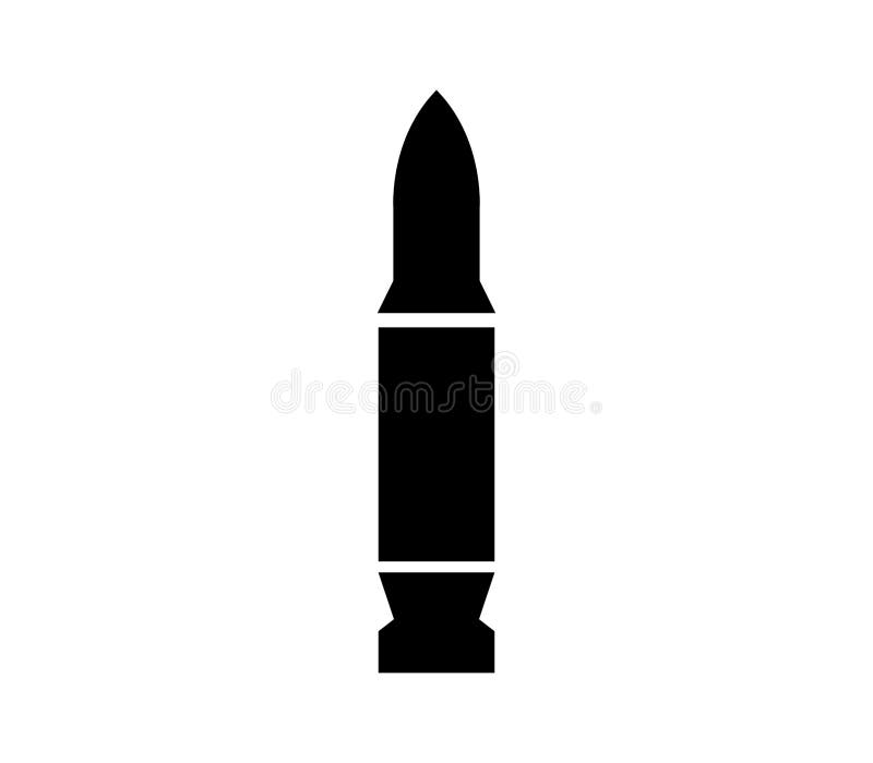 Gun & Bullet icon set stock vector. Illustration of black - 78425251