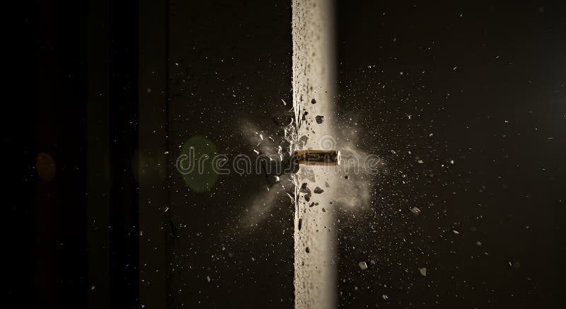 Bullet Impacting Wall Stock Illustrations – 2 Bullet Impacting Wall ...