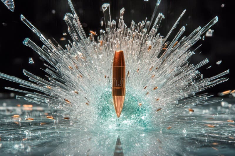Bullet Impacts Glass and Creates a Stunning Display of Shattering ...