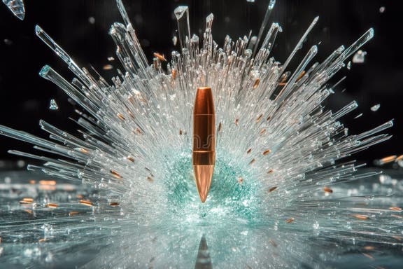 Bullet Impacts Glass and Creates a Stunning Display of Shattering ...