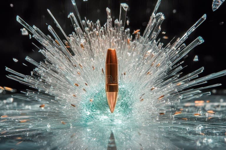 Bullet Impacts Glass and Creates a Stunning Display of Shattering ...