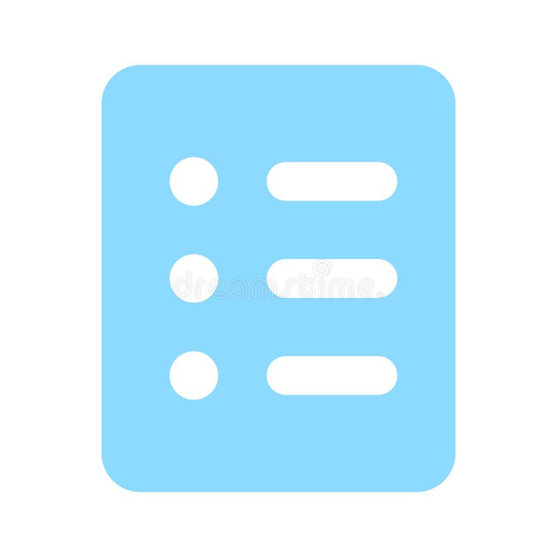 Bullet List Vector Design Isolated on White Background Stock Vector ...