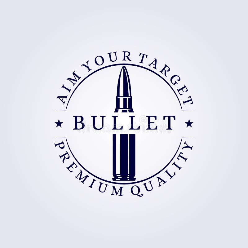 Bullet Logo Brand Icon Circle Badge Vector Illustration Design Stock ...