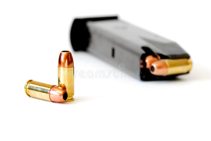 Bullets with gun stock image. Image of rounds, copyspace - 3259687