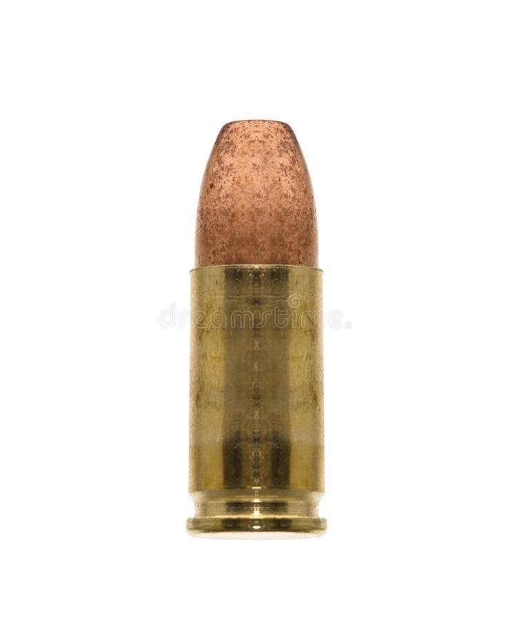 Profile of a 9mm bullet stock image. Image of ammunition - 11150431