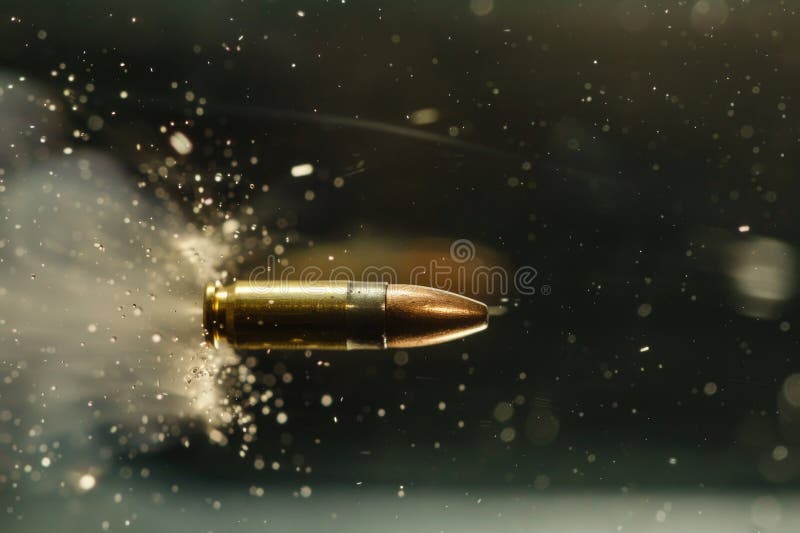 Bullet in Motion: Capturing the Dynamics of Speed and Impact AI Stock ...