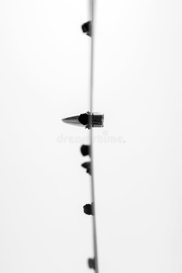 A Bullet Passing through an Obstacle Stock Photo - Image of black ...