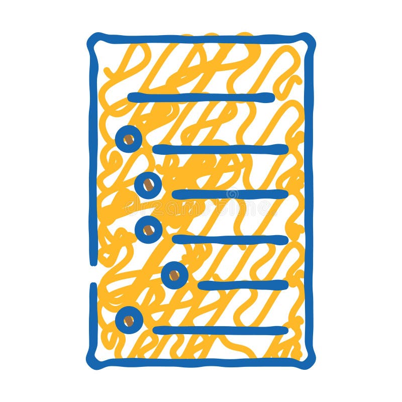 Bullet Points List Icon Doodle Illustration Stock Illustration ...
