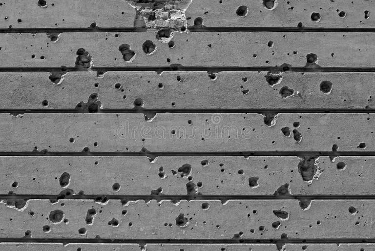 Bullet-ridden wall stock image. Image of guns, cruel, cruelty - 2865553