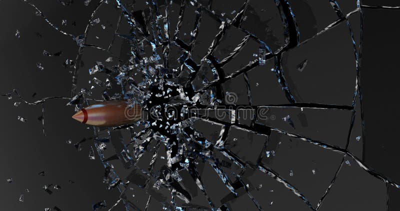 Bullet Shattering Glass Stock Illustrations – 192 Bullet Shattering ...