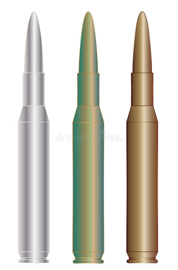 Bullet Shell set stock vector. Illustration of object - 142785890