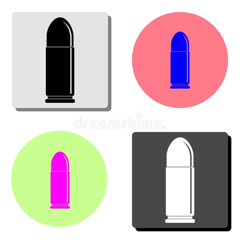 Bullet. flat vector icon stock vector. Illustration of graphic - 138657602