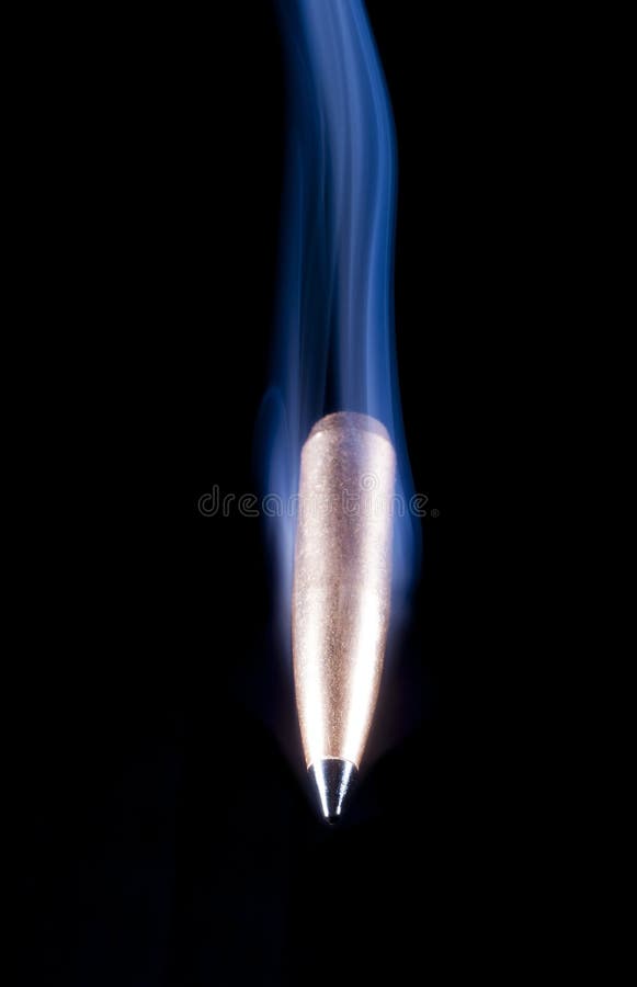 Bullet and smoke stock image. Image of smoking, projectile - 70777445