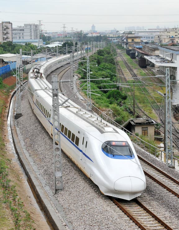 Bullet train stock photo. Image of rush, signal, line - 14501550
