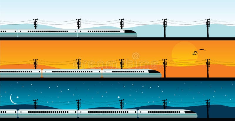Bullet Train stock vector. Illustration of transportation - 17493419