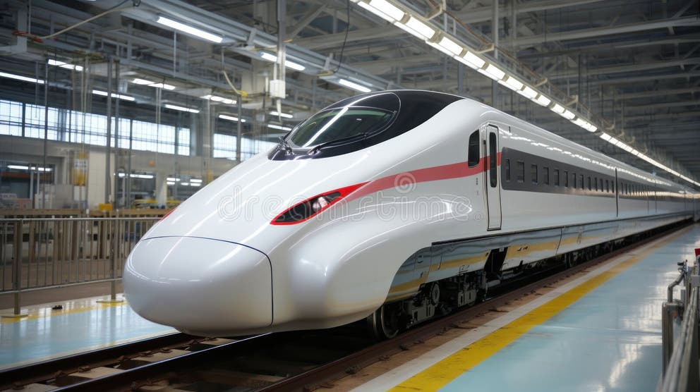 Bullet Train Advanced Quick and Cutting-edge Technology Stock Image - Image of high, station ...
