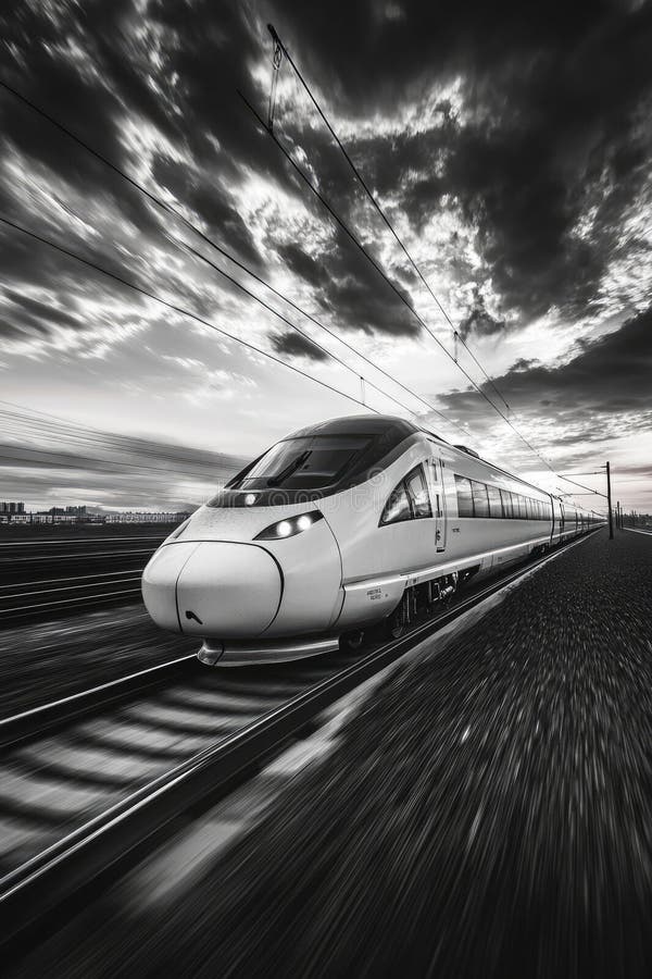Bullet Train stock image. Image of engine, tracks, city - 378928677