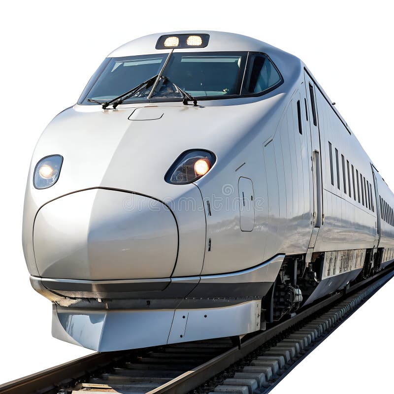 Bullet Train Front View stock illustration. Illustration of engineering ...