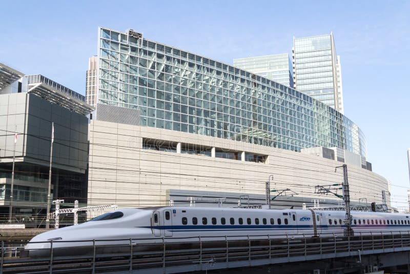 Bullet train in Japan editorial photography. Image of express - 122870532