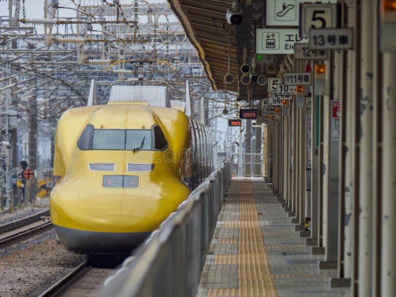 Bullet train in Japan editorial photography. Image of transportation ...