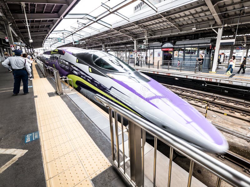 Bullet train in Japan editorial stock photo. Image of train - 122870588