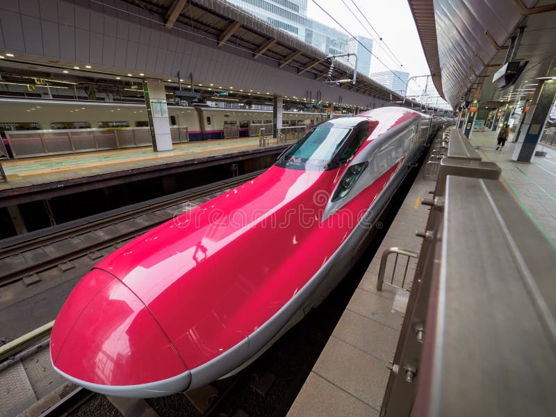 Bullet train in Japan editorial stock image. Image of tokyo - 122870814