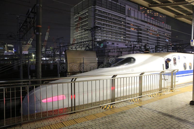 A Bullet Train at Station Platform, Japan 29 Oct 2013 Editorial Stock ...