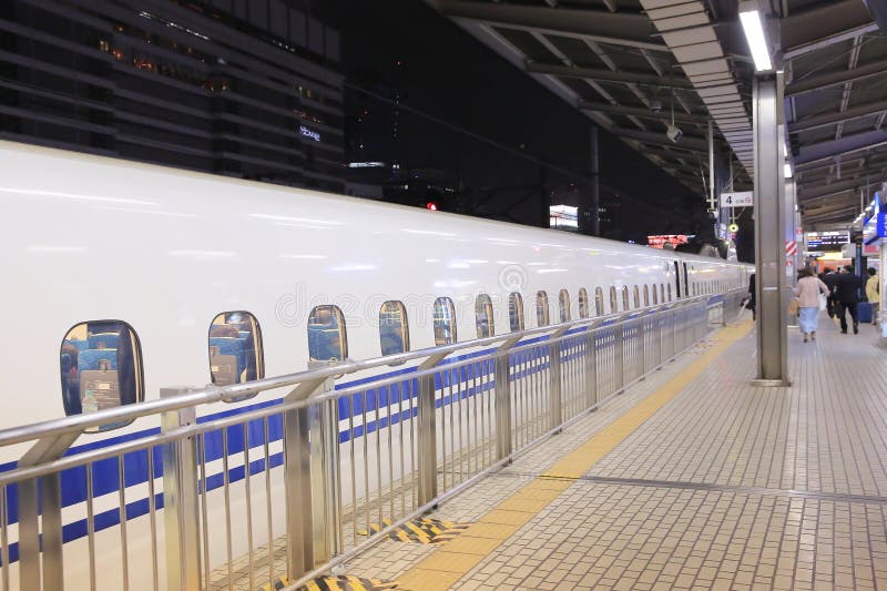 A Bullet Train at Station Platform, Japan 29 Oct 2013 Editorial Photo ...