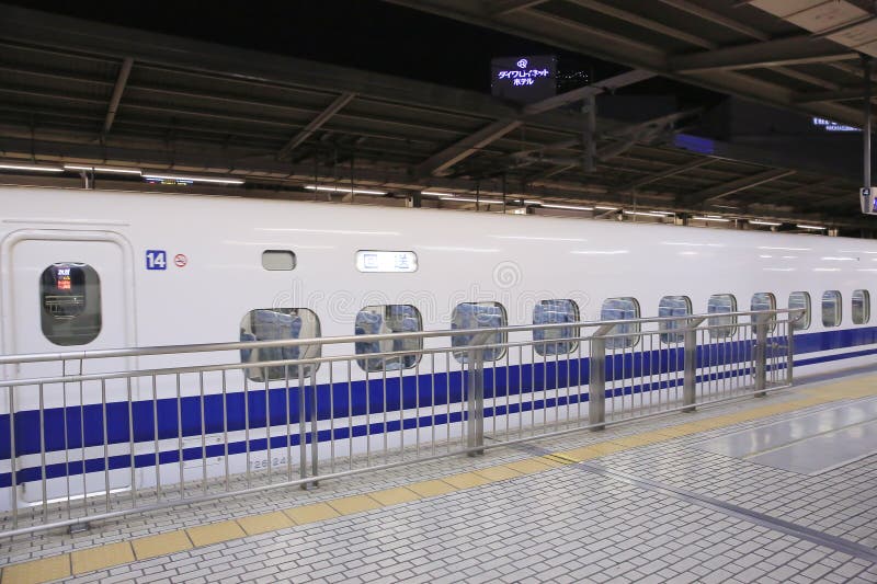 A Bullet Train at Station Platform, Japan 29 Oct 2013 Editorial ...